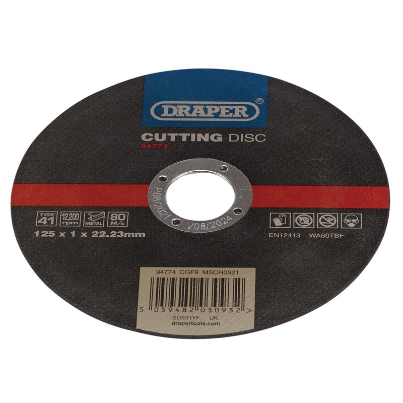Metal Cutting Disc, 125 x 1 x 22.23mm – Christensen Tools, South Africa