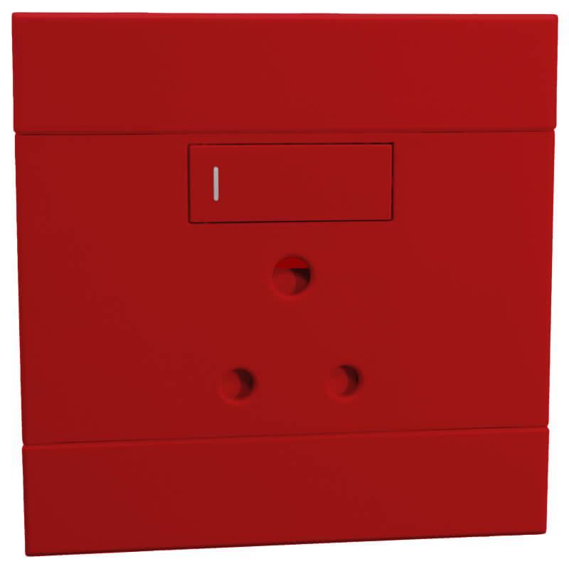 Single Dedicated 16A RSA Socket Red – Christensen Tools, South Africa
