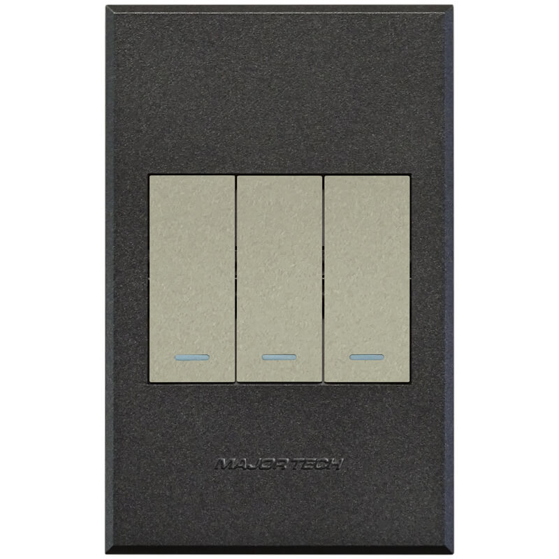 Three Lever Two-Way Light Switch – Titanium/Graphite – Christensen ...