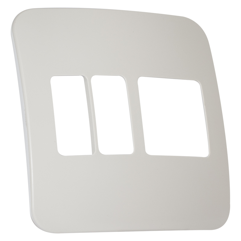 Three Module Cover Plate (1 Double, 2 Single Vertical) – Cream ...