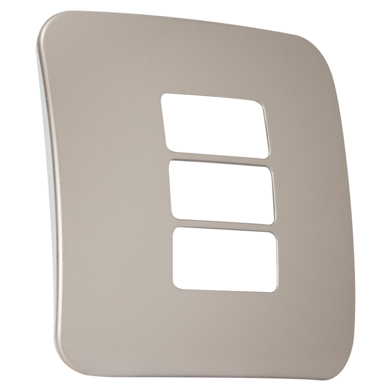 Three Single Module Horizontal Cover Plate – Champagne – Christensen ...
