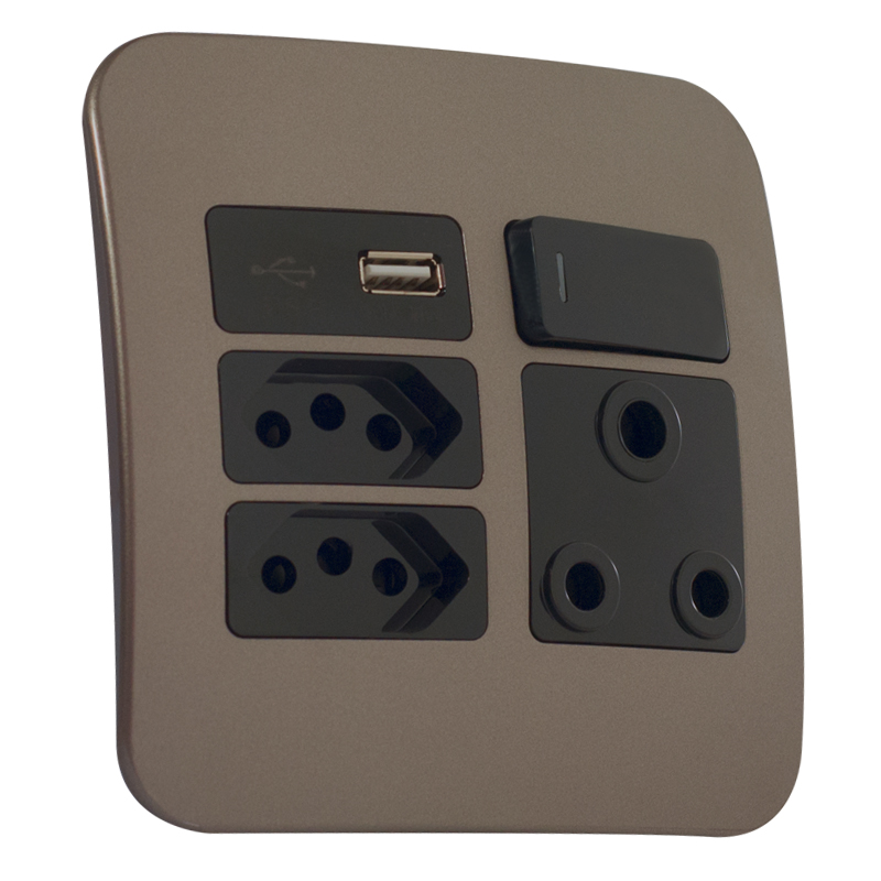 USB Wall Socket – Bronze – Christensen Tools, South Africa