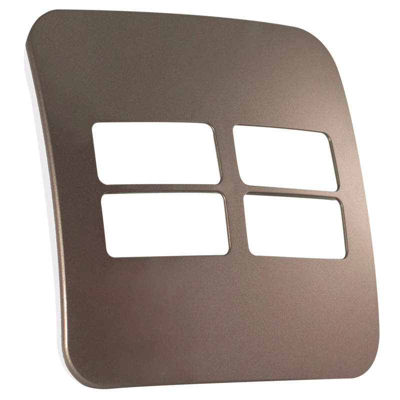 Four Single Module Horizontal Cover Plate – Bronze – Christensen Tools ...