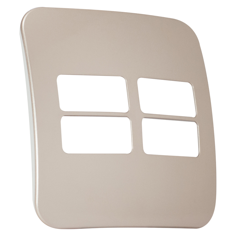 Four Single Module Horizontal Cover Plate – Champagne – Christensen ...